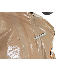 MIRA SAFETY Suit Disposable Protective Coverall with Hood and Elastic Cuff (LG/XL)