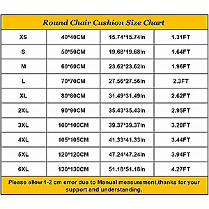 Mustbe Strong Beige Papasan Chair Cushion, Garden Round Seat Pads in Water Resistant Fabric Hammock Swings Chair Cushion for Indoor Outdoor(Not Include Chair),51.2x51.2inch