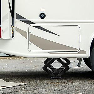 Weize RV Trailer Camper Stabilizer Leveling Scissor Jacks with Handle-24-7500lbs - Set of 4