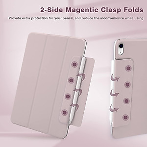 Magnetic Case for iPad Air 6/5/ 4, Slim Smart Folio for iPad Air 5th/ 4th Generation 10.9 Inch 2022/2020 Model, Trifold Stand Case, Auto Sleep/Wake (Taro Purple)