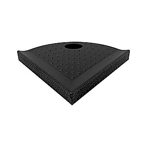 Questech Décor 5 Inch Shower Footrest, Wall Mounted Corner Shower Shaving Shelf, Retrofit Shower Caddy For Tiled Shower Walls, Bathroom Corner Shelf, 5 Inch Metro Flatback, Graphite Black