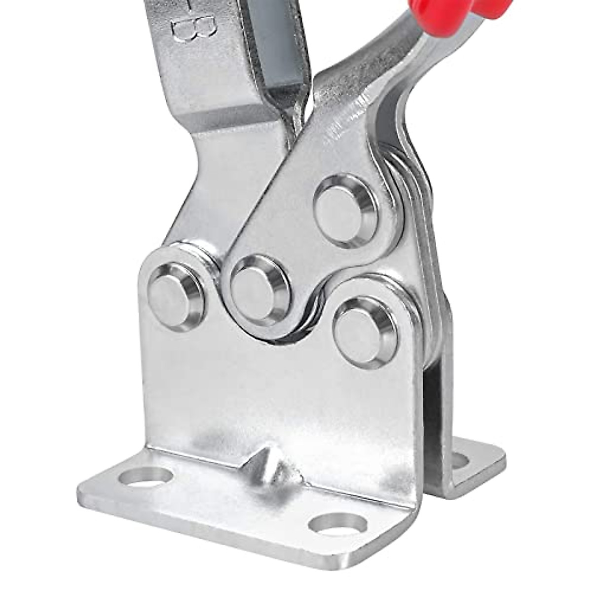 chfine 10 Pack Hold Down Toggle Clamps Woodworking Latch Antislip Red Hand Tool Holding Capacity Antislip Horizontal Heavy Duty Toggle Clamp 201B 220lbs Quick Release Tool