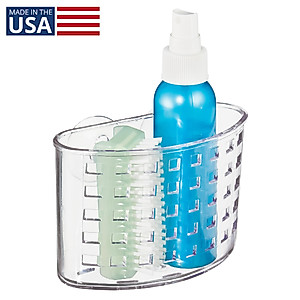 iDesign Durable Organizer Bath Suction, Small, Clear