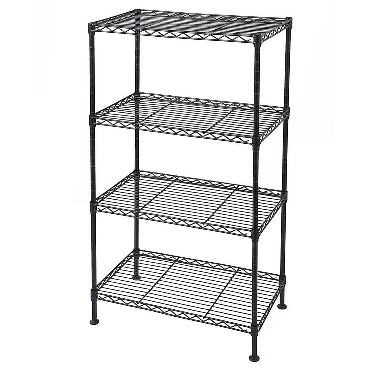TBMAQ 4-Tier Wire Storage Shelves Adjustable Shelving Units Steel Metal Rack Kitchen