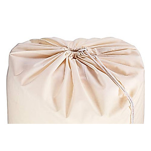 Glamburg 2 Pack 100% Cotton Heavy Duty Laundry Bags Extra Large 28x36 Easy to Carry, Versatile Multi Purpose Natural Cotton Laundry Bag drawstring for Delicates