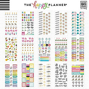 me & my BIG ideas Sticker Value Pack - The Happy Planner Scrapbooking Supplies - Essential Planning Theme - Multi-Color - Great for Projects, Scrapbooks & Albums - 30 Sheets, 1009 Stickers Total