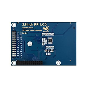 Waveshare 2.8inch Resistive Touch Screen TFT LCD, Compatible with Raspberry Pi 5/4B/3B/Zero/Zero W/Zero 2W/Pico/Pico W/Pico WH, 320x240 Resolution