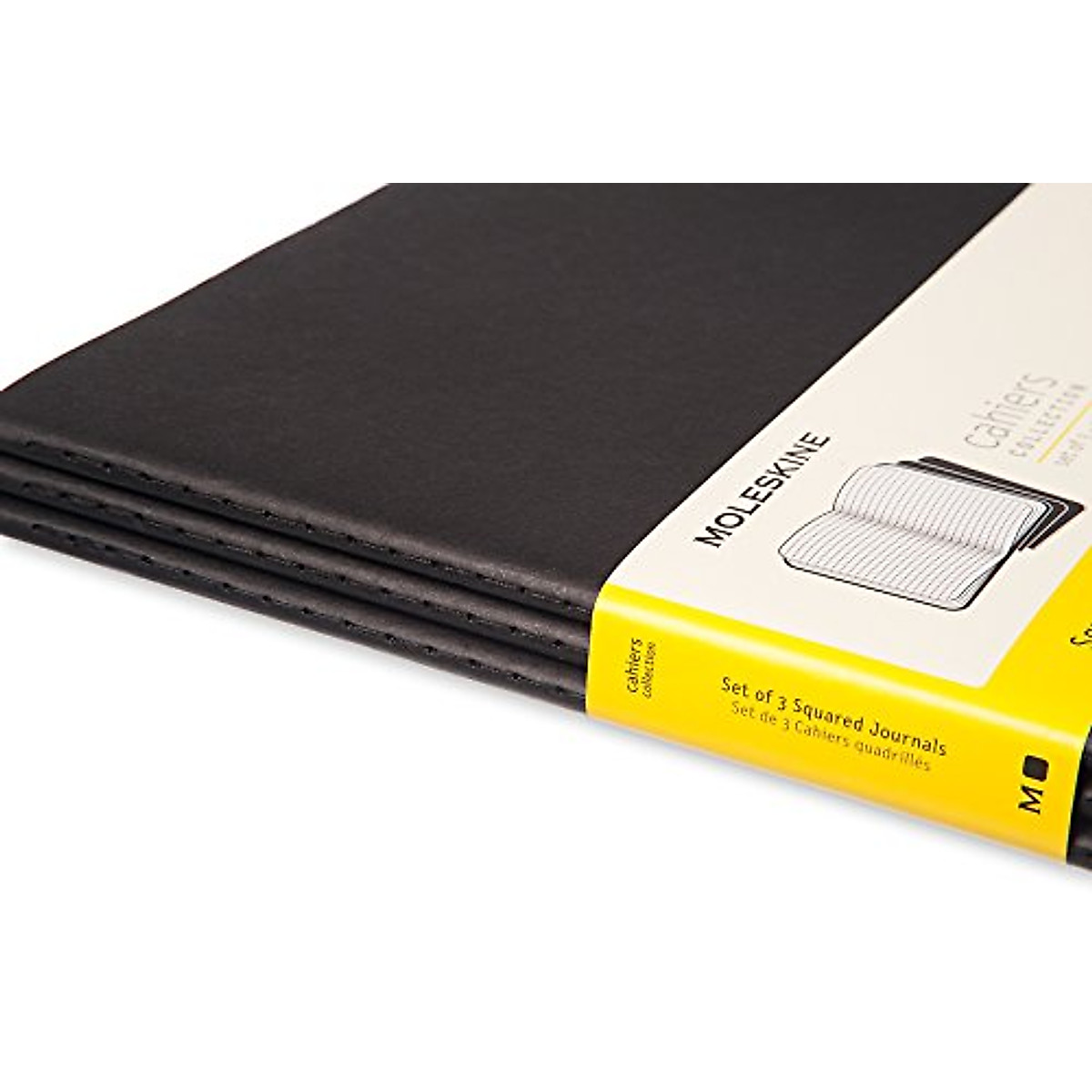 Moleskine QP331 Notebook, Cahier Journal, Horizontal Rule, XXL, Black