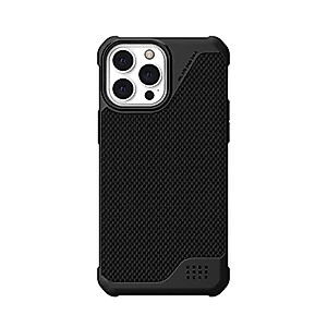 URBAN ARMOR GEAR UAG Designed for iPhone 13 Pro Max Case Kevlar Black Feather-Light Heavy Duty Shockproof Slim Rugged Metropolis LT. Protective Cover, [6.7 inch Screen]