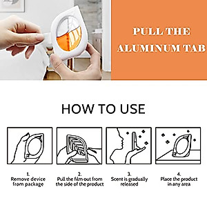 Air Freshener for Home, 4 Pack, Hawaiian, Odor Eliminator for Small Area Closets Bathroom Pets Strong Odor, Up to 120 Days