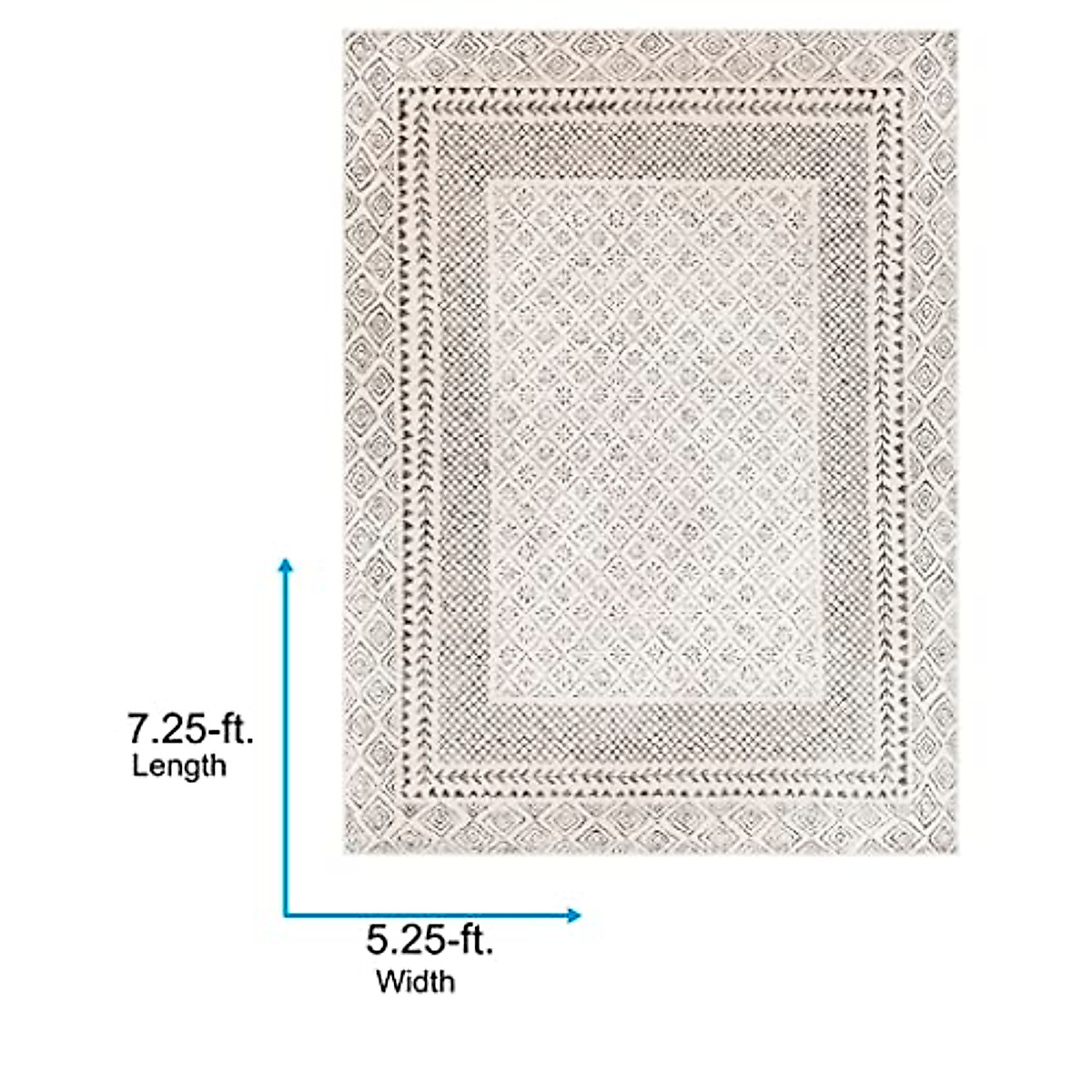 Artistic Weavers Melodie Boho Farmhouse Area Rug,5'3" x 7'3",Beige