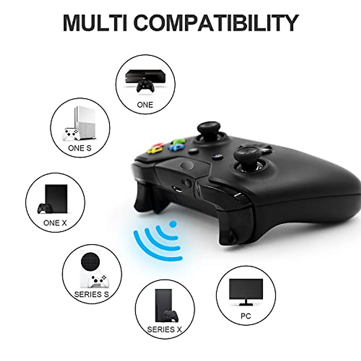 FASIGO Xbox Controller Wireless for Xbox One,Xbox One X|S,Xbox Series X|S, Controller with 3.5mm Headphone Jack