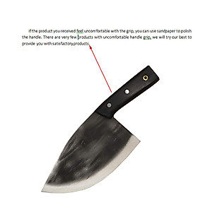 LICAIDAO Manual forging Kitchen Knife Chef's Meat Cleaver Butcher Knife Vegetable Cutter With High Carbon Clad Steel