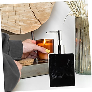 LIFKICH Bottled Shower Gel Bottle Marble Soap Dispenser Makeup Sample Bottles Soap Pump Bottle Lotion Soap Dispenser Foam Pump Bottle Storage Bottle Resin Soap Bottle Simple