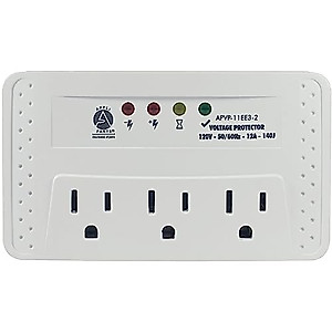 Appli Parts APVP-11EE3-2 Multiple Voltage Surge Protector 120 V 50-60 Hz 12 Amp 140 joules for Small Appliances