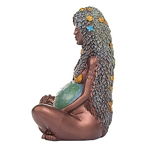 Millennial Gaia Statue Mother Earth Art Statue Resin Figurine for Home and Garden Decor(Mother Earth-5.9" 3.9" 3.35")