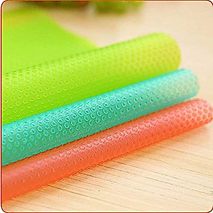 10 Pcs Refrigerator Liners,Washable Mats Covers Pads,Home Kitchen Gadgets Accessories Organization for Top Freezer Glass Shelf Wire Shelving Cupboard Cabinet Drawers Essentials