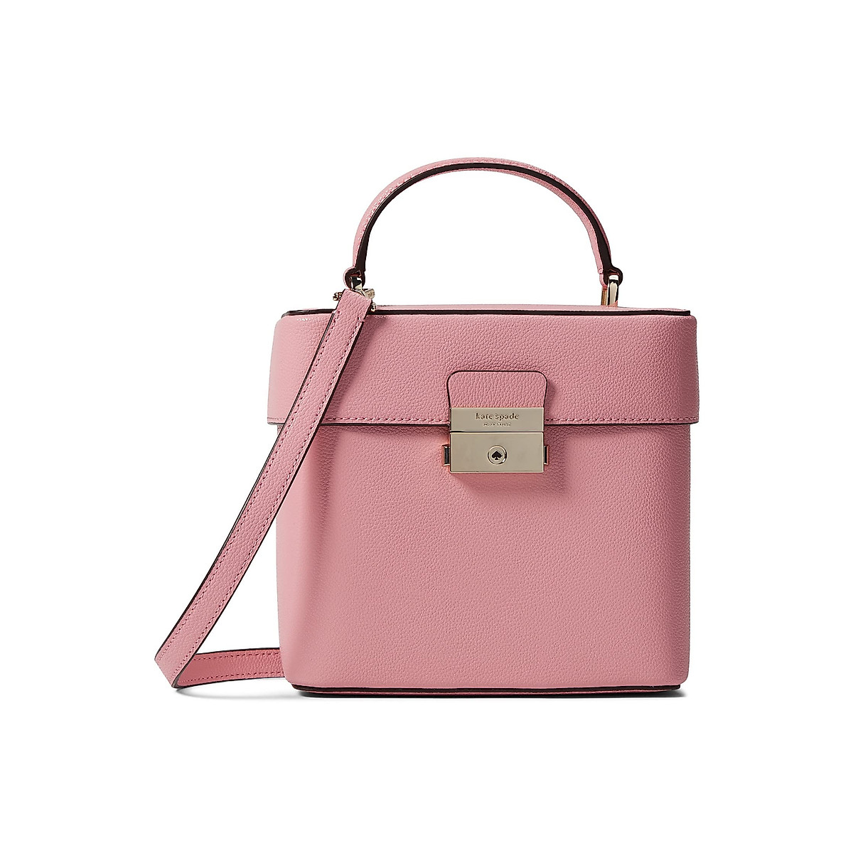 Kate Spade New York Voyage Small Grain Textured Leather Small Top-Handle Pink Sugar One Size