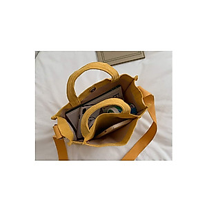 Danling&Unique Women/Girls Small Corduroy Pocket Tote Bag Mini Top Handle Bag Casual Shoulder Bag Handbag Crossbody Bag black