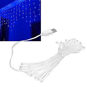 LED Curtain String Light, Fairy String Lights Decorative String Lights USB Power Supply for Wedding Party Home Garden for Outdoor Indoor Wall Decorations