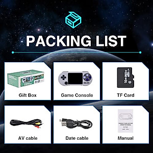 Retro Handheld Game Console, Game Console 11000 Games, SF2000 3.0" IPS Screen Wireless Stick Game Station 16G TF Card, Support TV & Multi-Language