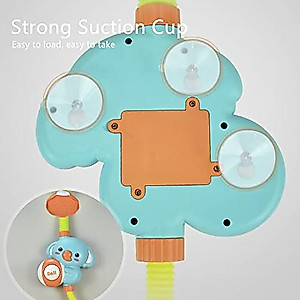 SizzlingStar Baby Bath Toy Electric Automatic Shower Shower Head Toddler Water Toy Pump for Kids Boys Girls 6 Months (Pink)