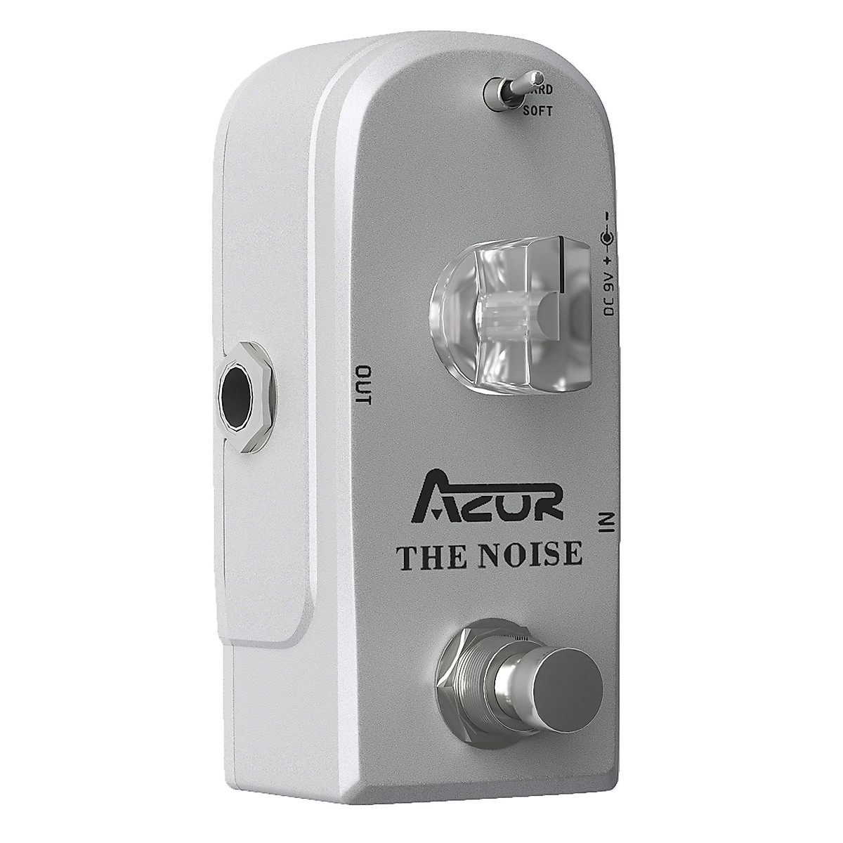 AZOR Noise Gate Pedal, Guitar Noise Killer Pedals Suppressor Effect 2 Modes with Guitar Pedal Power Cable,9V Battery Clip Converter Power Cable