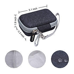 Aproca Hard Travel Storage Carrying Case for Zoom F1-LP Lavalier Body-Pack Recorder