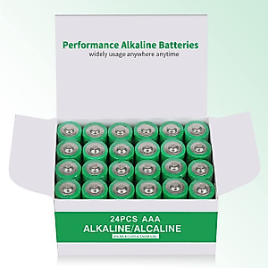 Kratax 24 Count AAA Alkaline Batteries AAA Alkaline Batteries, Long-Lasting, All-Purpose Triple A Battery for Household and Business