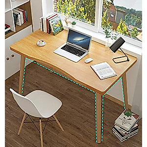 Waterproof Writing Desk Wooden PC Laptop Table,Modern Computer Desk Workstation for Office Bedside Living Room-A 70x40x73cm