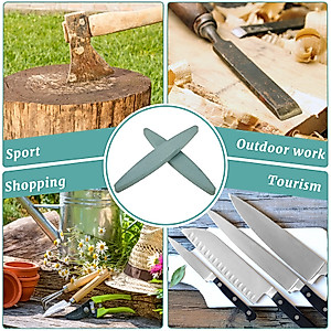 2 Pieces Garden Sharpening Stone Knife Sharpener for Garden Tools Garden Tool Sharpener Diamond Coated Sharpener Stone Tool Sharpeners, 9 x 1.47 Inches