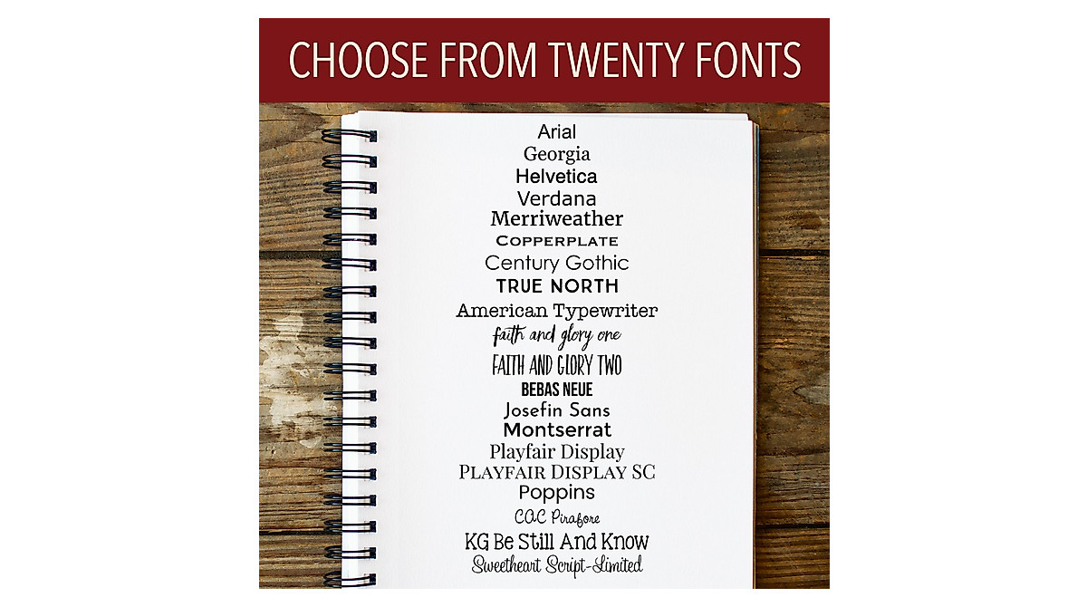 Custom Address Stamp - 20 Font Options for Easy Use