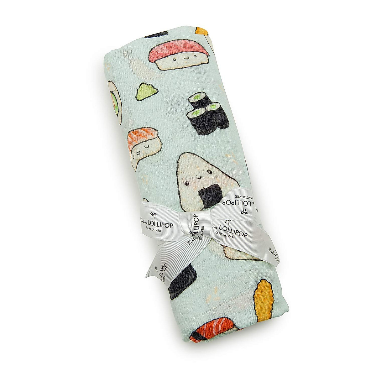 Loulou Lollipop Soft Baby Swaddle Blanket Muslin Wrap Receiving Blanket for Newborn to Toddler Girl and Boy, Large 47” by 47” - Sushi…