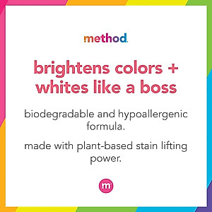 Method Liquid Laundry Detergent, Lavender + Cypress, 66 Loads Per Bottle, Biodegradable Formula, Plant-Based Stain Remover, 53.5 Fl Oz (Pack of 1)