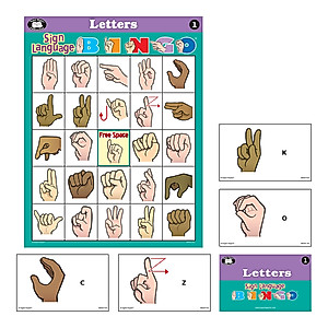 Super Duper Publications | American Sign Language Bingo Game | Educational Learning Resource for Children