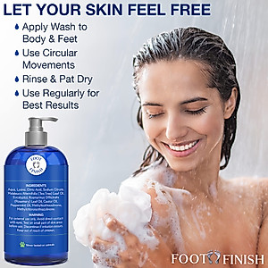 LOVE, LORI Tea Tree Body Wash Antifungal (12oz) - Antibacterial Body Wash for Eczema, Jock Itch, Acne & Athletes Foot Health - Foot Remedy Soap w/Natural Essential Oils