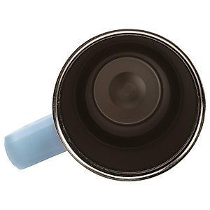 Elanze Designs 40 oz Stainless Steel, Large Water Bottle, Coffee Mug, Spill & Leak Resistant, Thermal Travel Tumbler With Handle, Lid & Straw, Hot Pink/Sky Blue