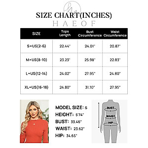 HAEOF Womens 2023 Fall Lightweight Sweaters Long Sleeve Thermal T Shirts Trendy Ribbed Fitted Dressy Casual Tops(RustRed, M)