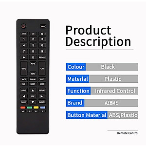 Replacement Remote Control for Haier LCD LED Smart TV HTR-A18M LE58F3281 32D3000 55D3550 40D3500M 48D3500 LE48M600M80 LE50M600M80 LE32M600M20 LE32F32200 65D3550 LE39M600M80