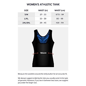 Sweat Shaper Women's Premium Workout Tank Top Slimming Polymer Sauna Vest (XX-Large-3X-Large, Black)