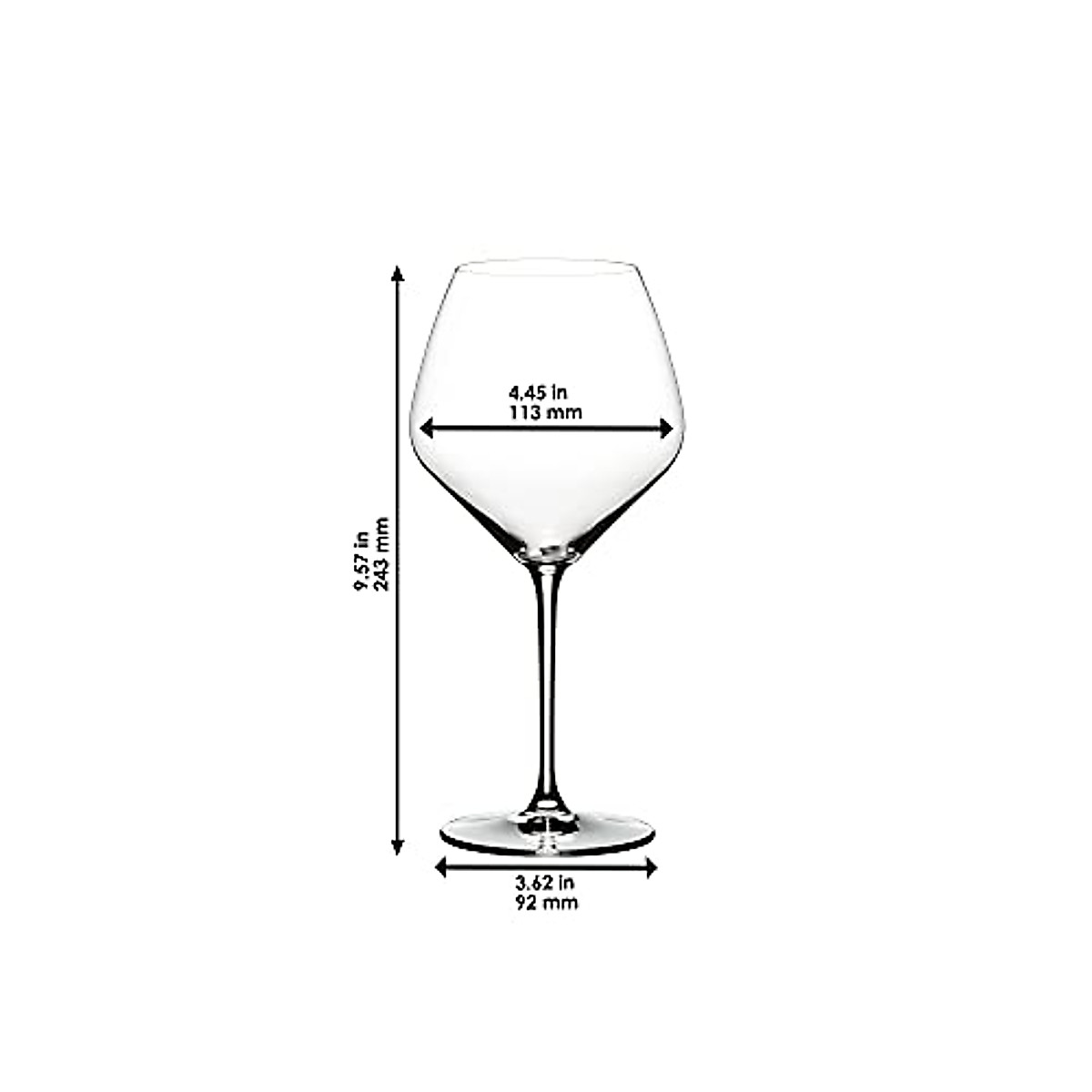 Riedel Extreme Pinot Noir Glass, Set of 2, Clear