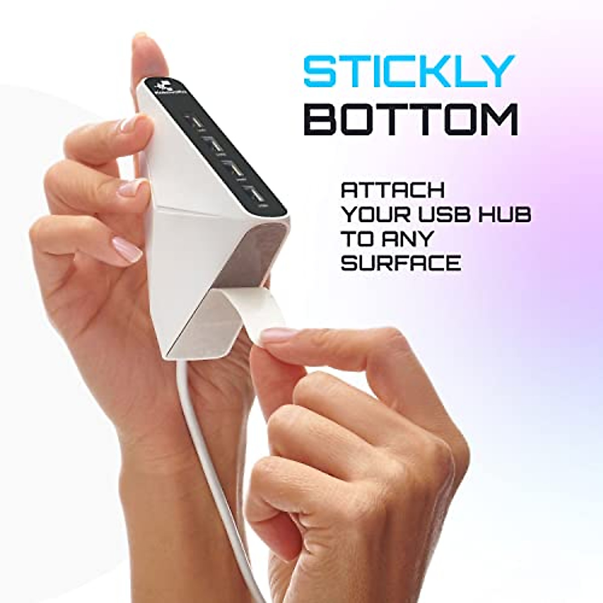 USB Hub 3.0 High-Speed type С - USB Splitter for Laptop, MacBook, Xbox, Flash Drive, HDD, Printer, Camera, Keyboard, Multi USB Port Extender, Fast Charging, Fast Data Transfer Long Cord Compact Design