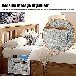 Eulbevoli Bedside Storage Organizer, Large‑Capacity Bedside Hanging Holder for Dormitory Rooms for Families