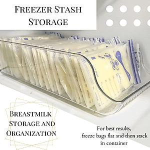 Joyful Haus Skinny Can Organizer for Refrigerator, Hard Seltzer, Energy Drinks, Soda Pop Container, Refrigerator and Freezer Beverage Holder, Dispenser Bin - holds up to 12 tall and slim skinny cans