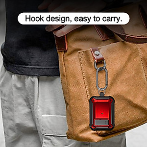 Lopnord Case for Airpod Pro Case Cover with Lock, Compatible for Airpods Pro 2nd Generation/1st Generation Case (2022/2019), Shockproof Cover for iPods Pro 2 Case Men Women