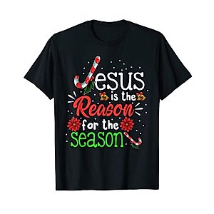 Christian Jesus The Reason Christmas Stocking Stuffer T-Shirt