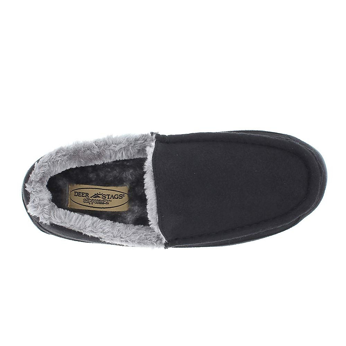 Deer Stags Men's Slipper, Black-Spun, 10 Wide