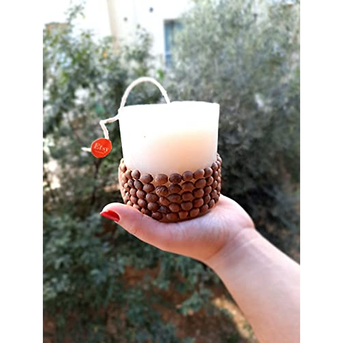 Coffee candle - 2 pcs coffee Scented Decorative Candle, Customized Gift, Coffee Bean Therapy Candles, special design interior decoration birthday gift
