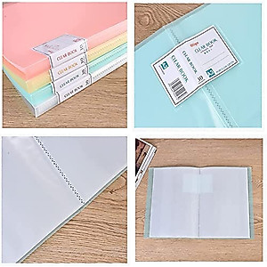 WXKN Diamond Painting Storage Book，A3 30 Pags Artwork Report Sheet Letter Storage Book，Clear Folder Storage Bag for Art Portfolio Painting Storage(16.5x12.1 inch) (pink)