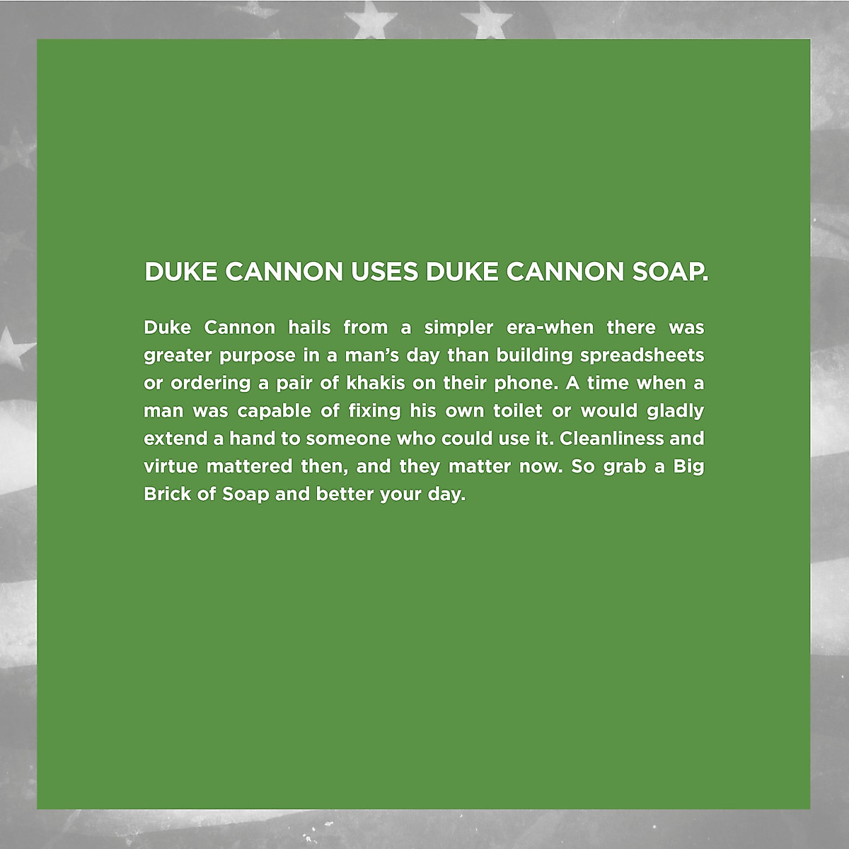 Duke Cannon Supply Co. Big Brick of Soap Bar for Men WWII Collection Smells Like Productivity (Fresh, Energizing Mint) Multi-Pack - Superior Grade, Extra Large, All Skin Types, 10 oz (3 Pack)